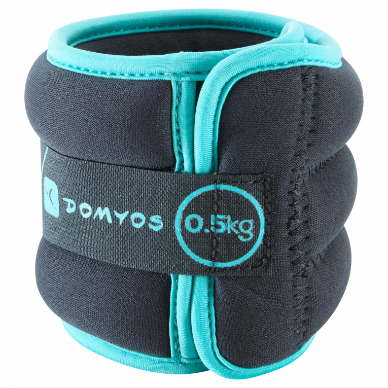 Пара утяжелителей для рук и ног 0.5 кг бирюзовые Domyos 100 купить в ...