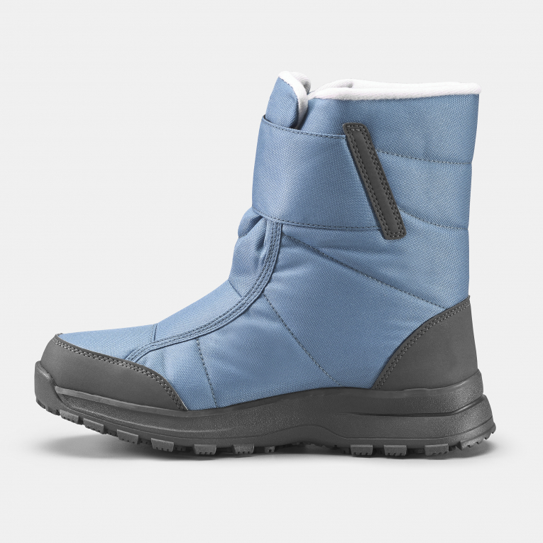 Сапоги походные зимние женские синие Quechua SH100 X-WARM купить в ...